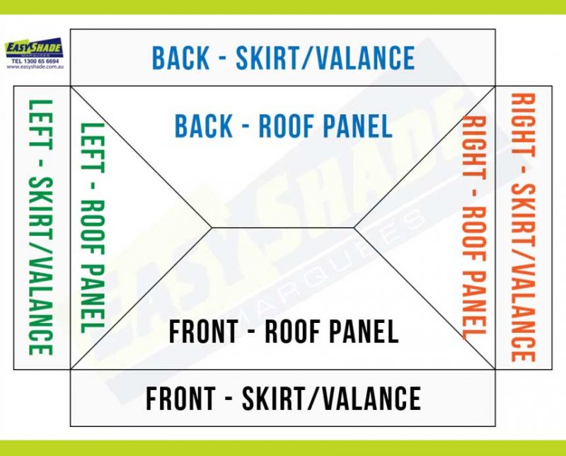 Custom Printed 3 x 3 Marquee - Instant Pricing | Easyshade